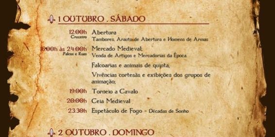 Programa e mapa da Feira Medieval de Canas de Senhorim – 30 anos de ...